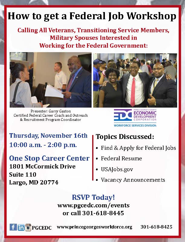 Veteran Services - Employ Prince George's Incorporated